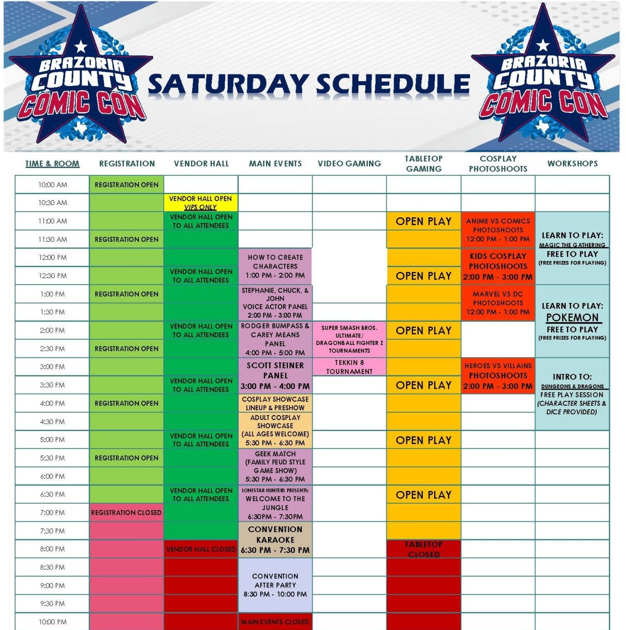 Brazoria County Comic Con | Brazoria County's Very Own Comic Con!