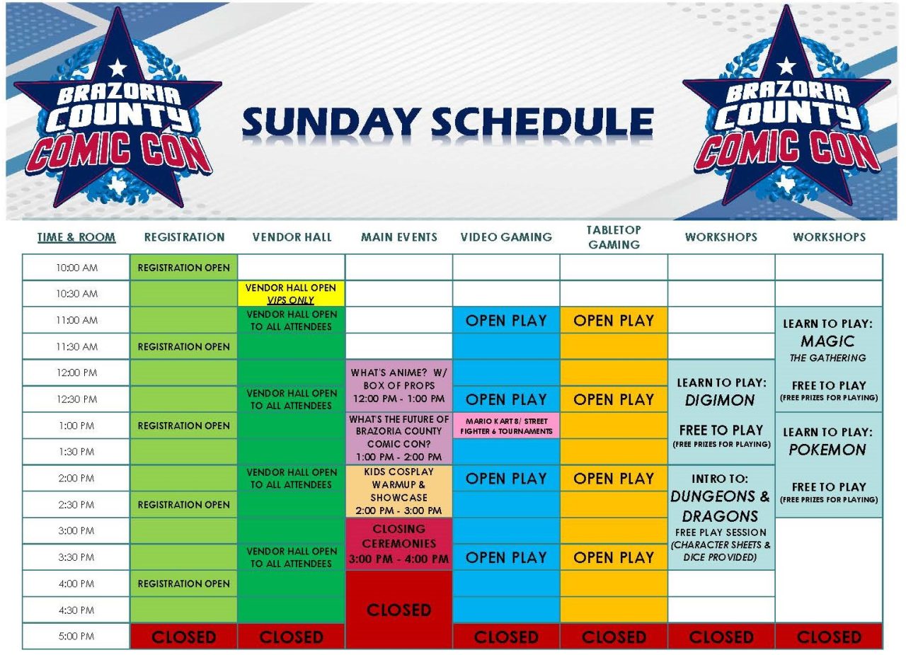 Brazoria County Comic Con | Brazoria County's Very Own Comic Con!